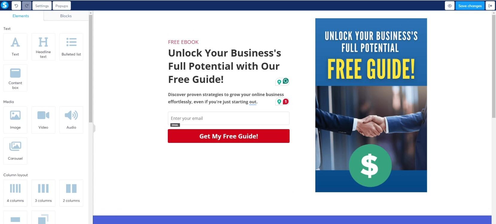 How to Create a Free Landing Page (Email Capture & Lead Magnet ...